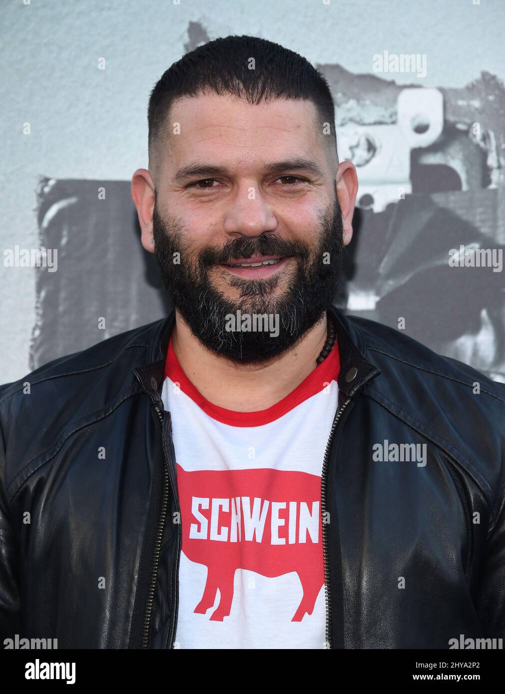 Guillermo Diaz attending the Los Angeles premiere of 'Lights Out' Stock ...