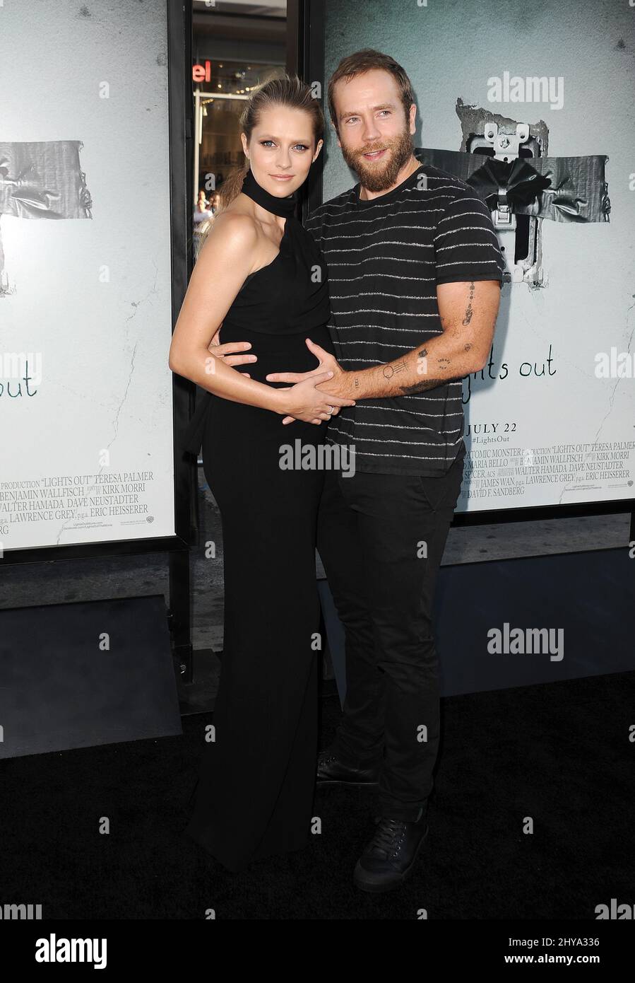 Teresa Palmer, Mark Webber attending the Los Angeles premiere of ...