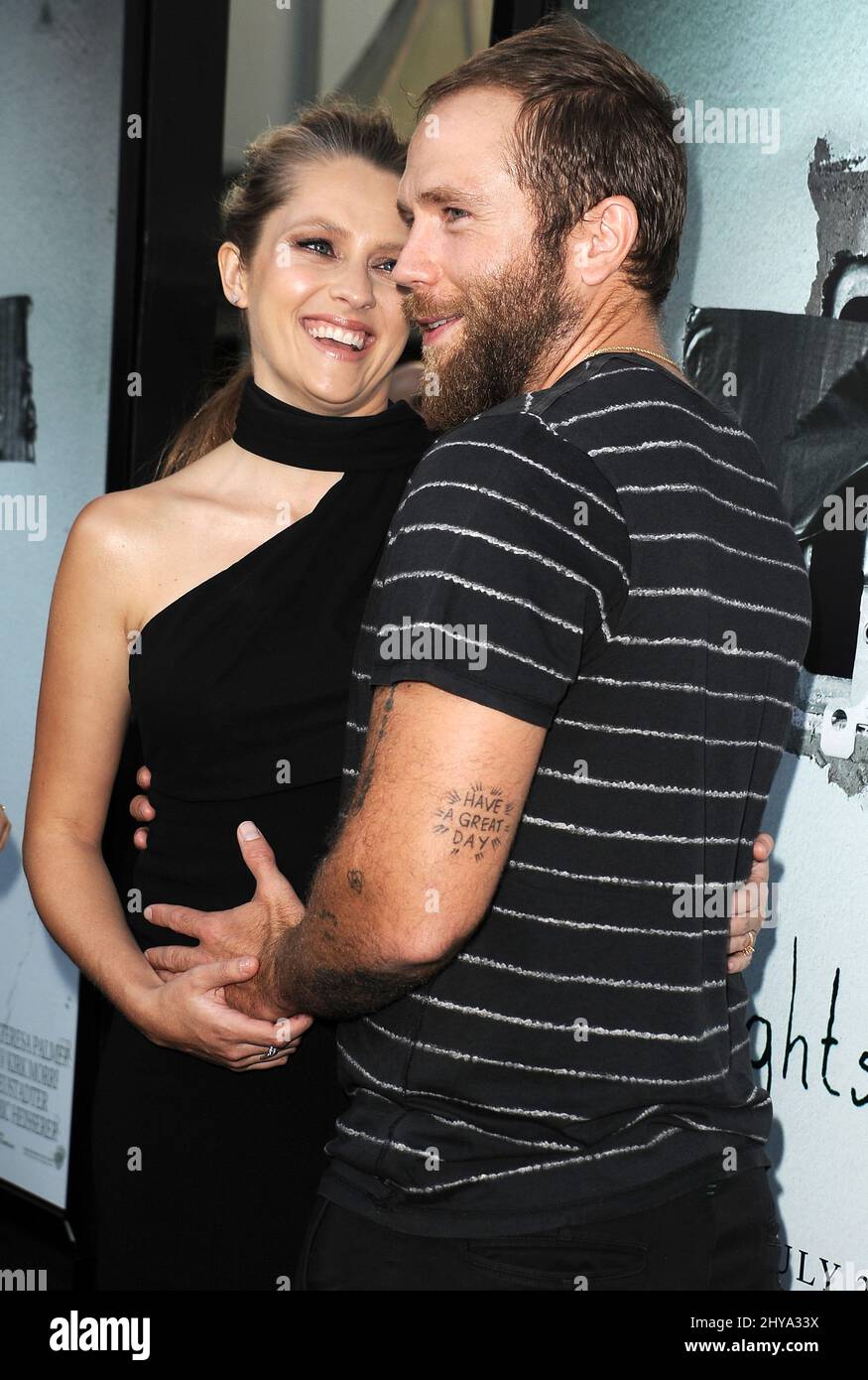Teresa Palmer, Mark Webber attending the Los Angeles premiere of ...