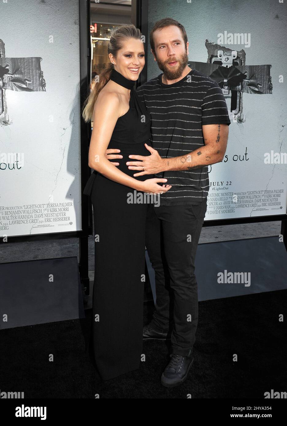 Teresa Palmer, Mark Webber attending the Los Angeles premiere of ...