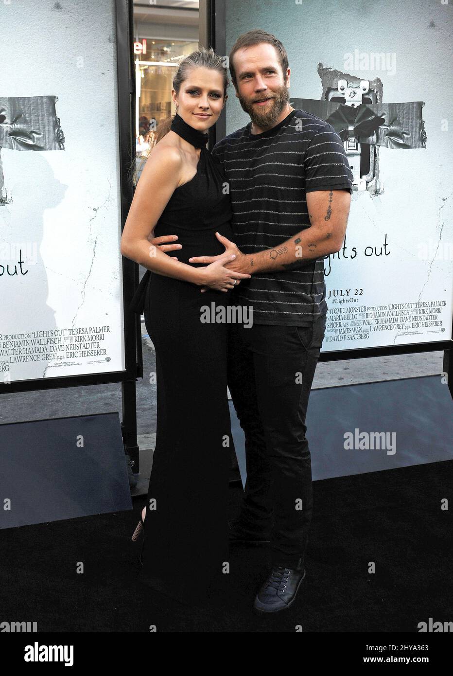 Teresa Palmer, Mark Webber attending the Los Angeles premiere of ...