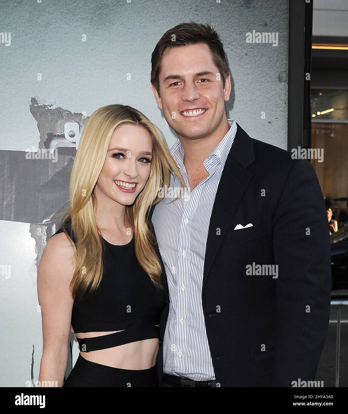 Greer Grammer, Tyler Konney attending the Los Angeles premiere of ...