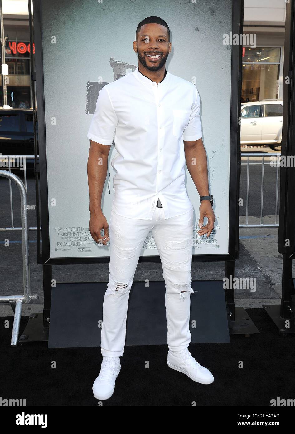 Kerry Rhodes attending the Los Angeles premiere of 'Lights Out' Stock ...