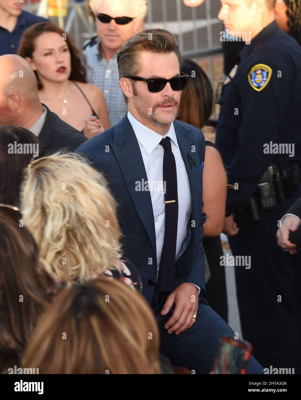 Chris Pine attending the world premiere of "Star Trek Beyond' in San ...