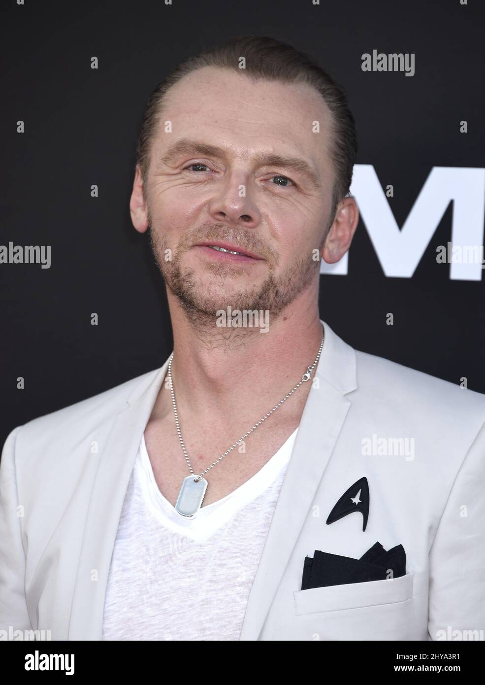 Simon Pegg attending the world premiere of "Star Trek Beyond' in San ...