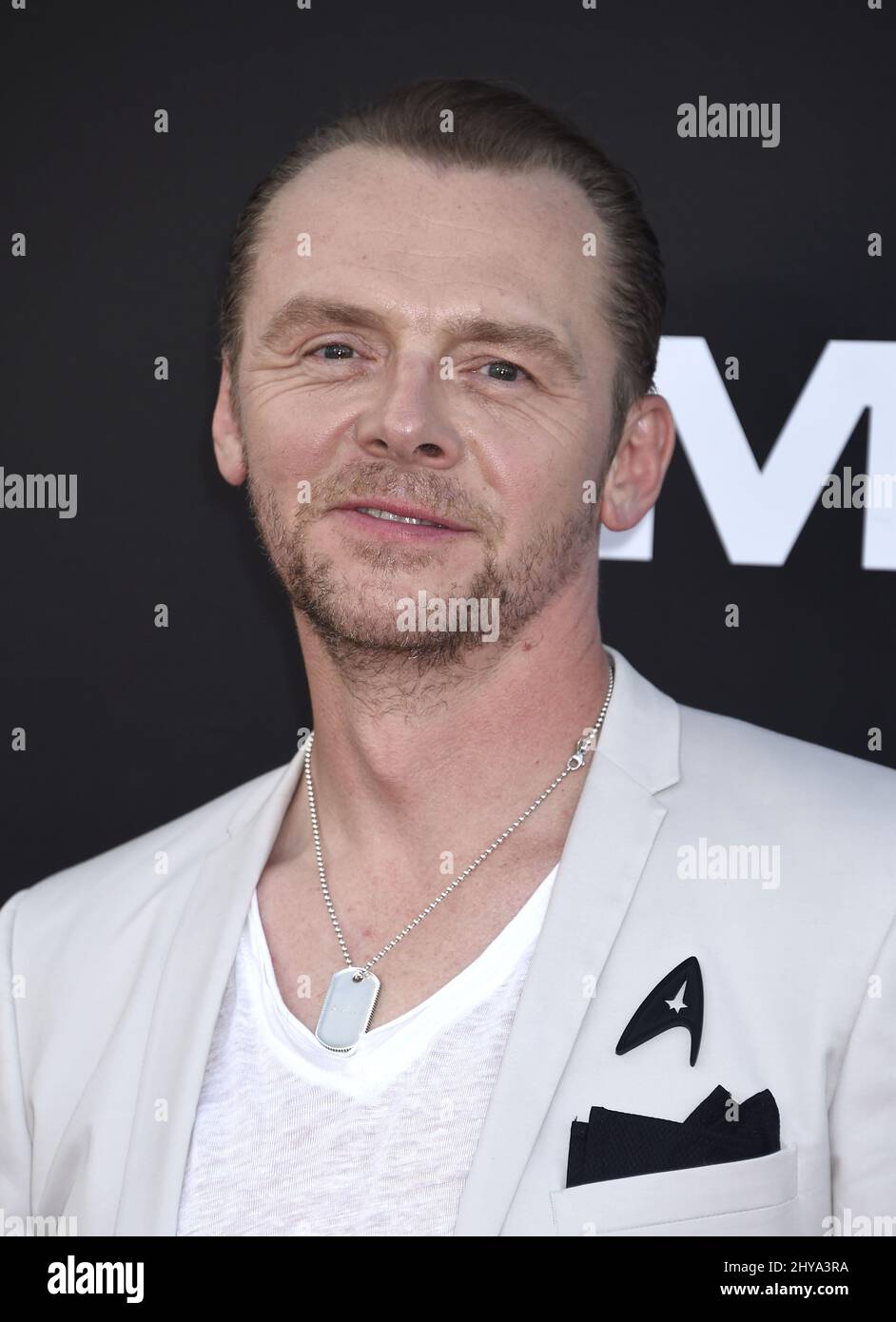 Simon Pegg attending the world premiere of "Star Trek Beyond' in San ...