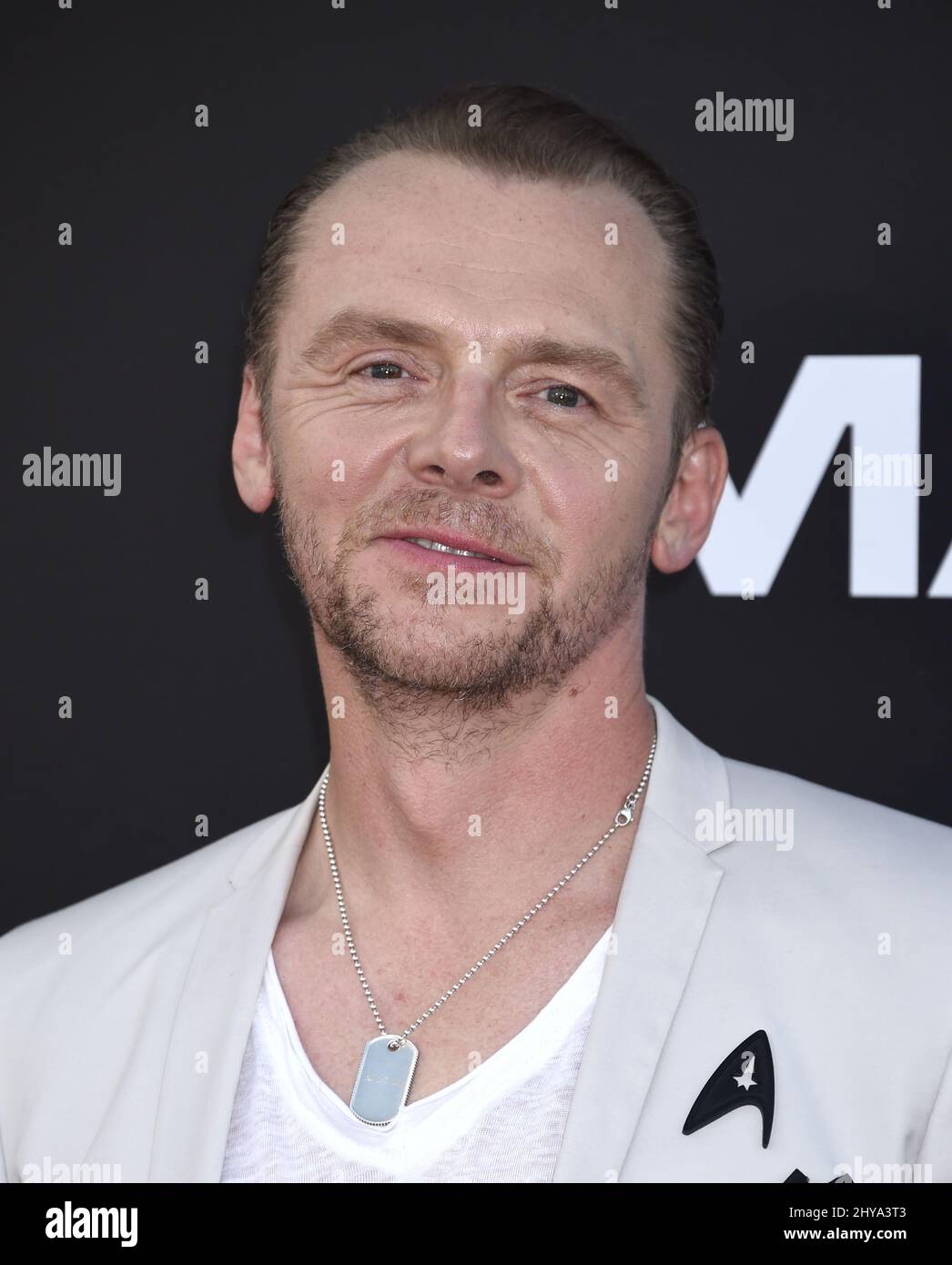 Simon Pegg attending the world premiere of "Star Trek Beyond' in San ...