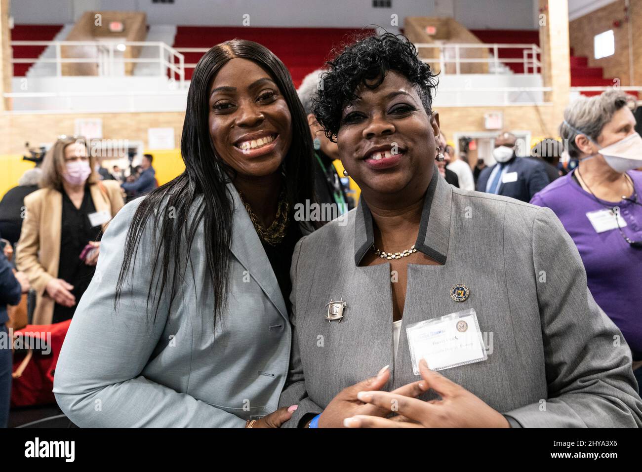 New York, NY - March 14, 2022: Vanessa Gibson and Darcel Clark attend ...