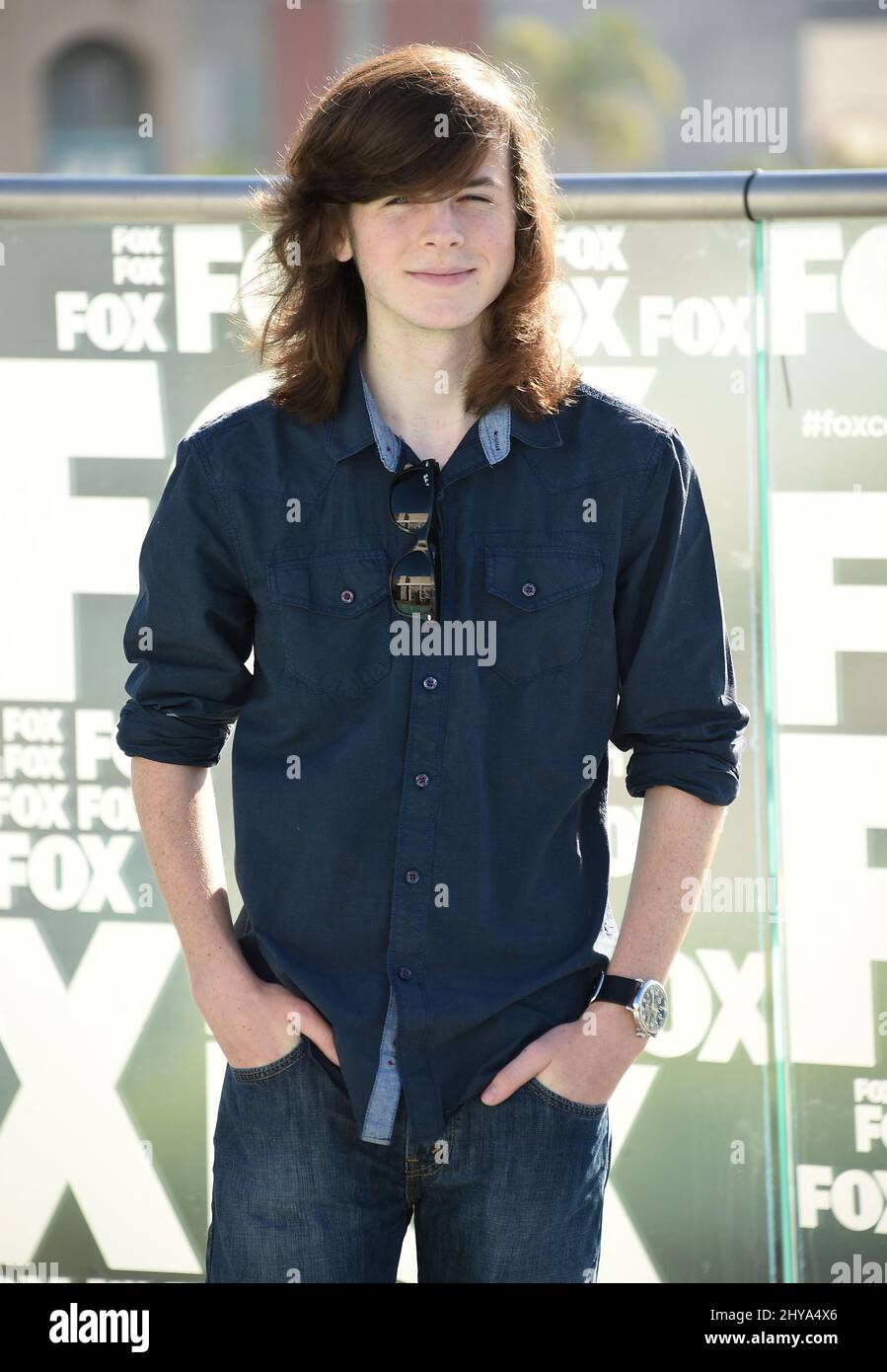 Chandler Riggs attending 'The Walking Dead' cast event at Comic-Con ...