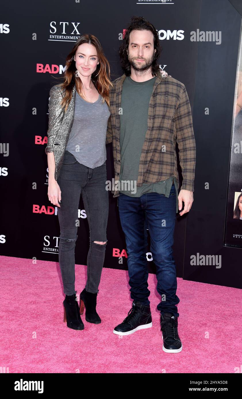 Chris D'Elia and Cassi Colvin attending the Bad Moms premiere held at ...