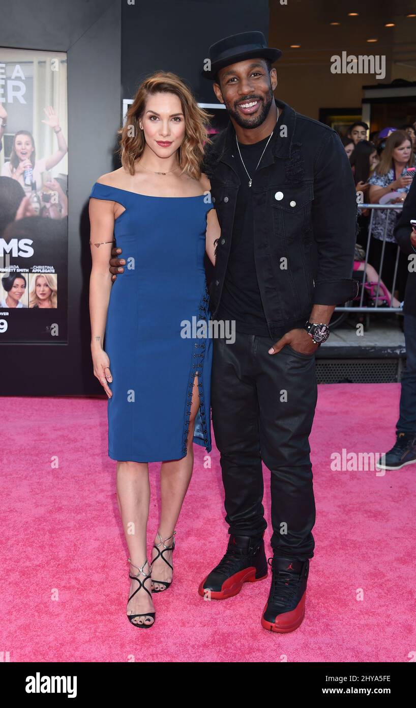 Allison Holker and Stephen 'tWitch' Boss attending the Bad Moms ...