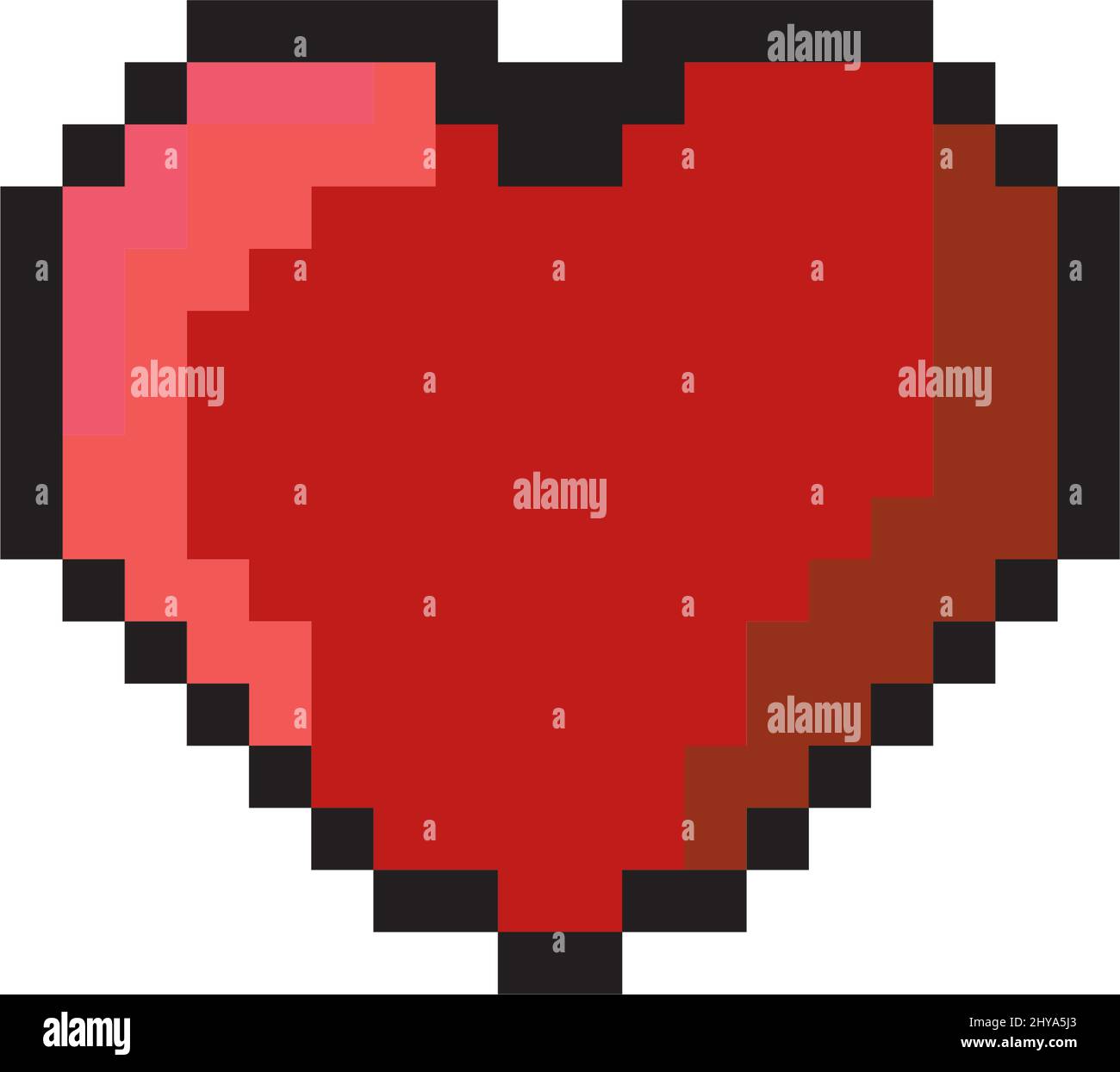 pixelated heart design Stock Vector Image & Art - Alamy