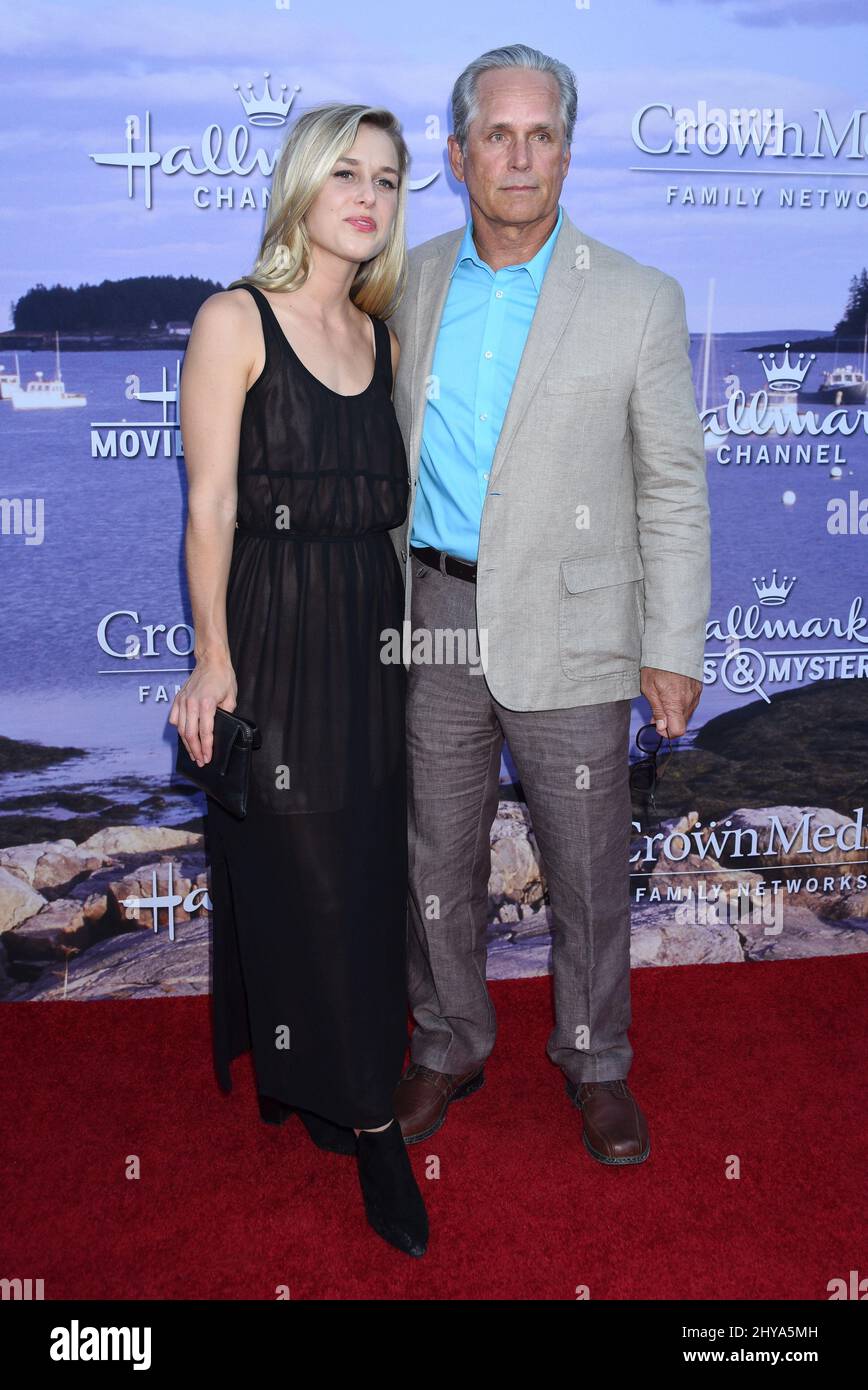 Gregory Harrison and Lily Anne Harrison attending the Hallmark Channel ...