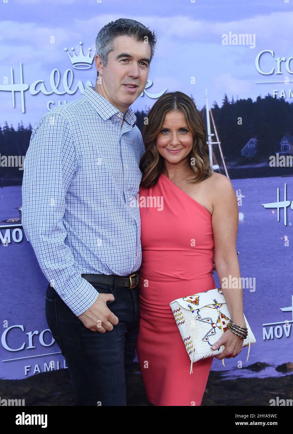Kellie Martin & Keith Christian attending the Hallmark Channel Summer ...