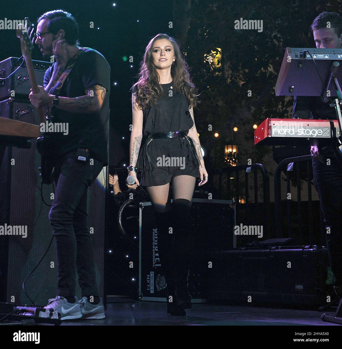 Cher Lloyd performing during the Summer Concert Series at the Grove, in ...