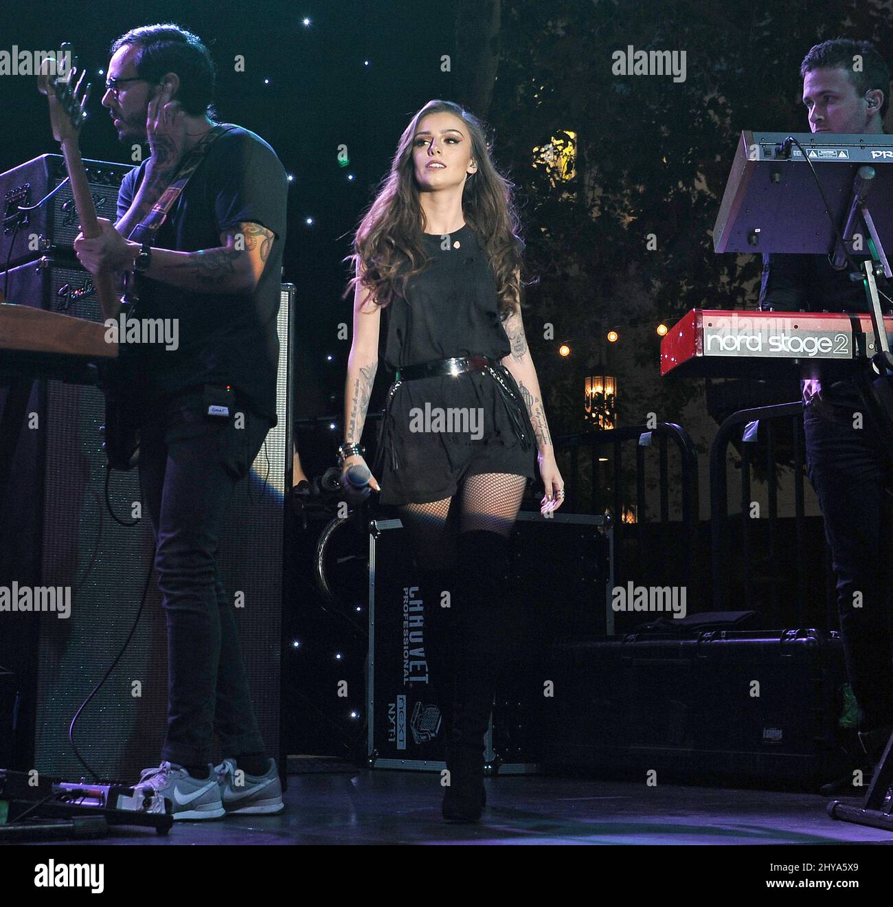 Cher Lloyd performing during the Summer Concert Series at the Grove, in ...