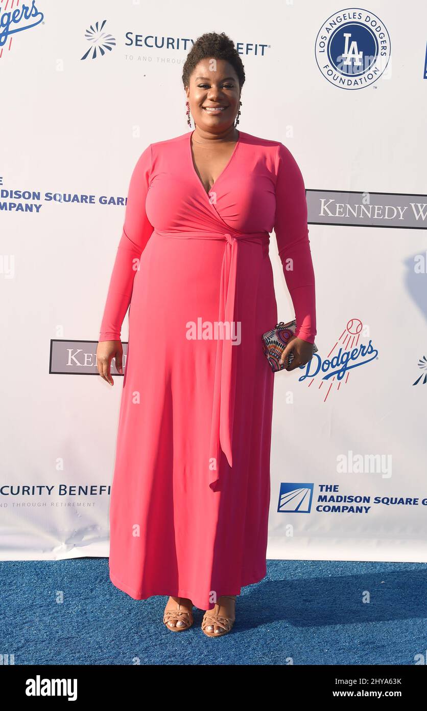 Adrienne C. Moore attending the Los Angeles Dodgers Foundation Blue ...
