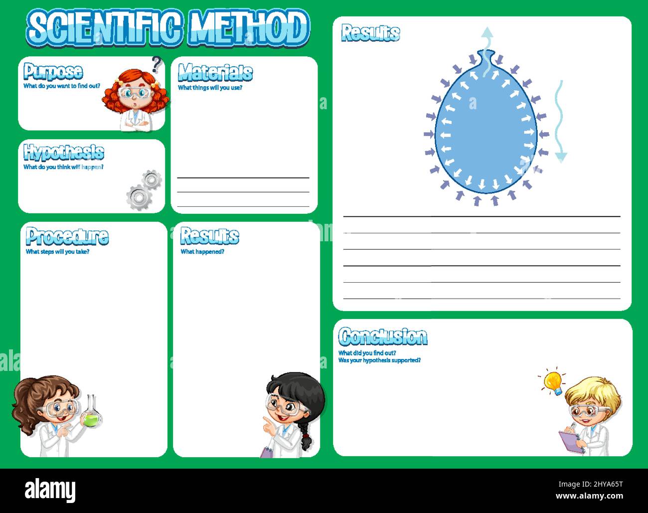 Science Experiment Log Worksheet illustration Stock Vector Image & Art ...