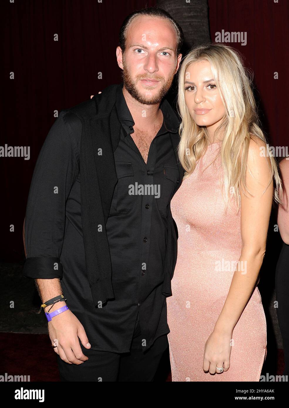 Morgan Stewart, Brendan Fitzpatrick attending the Maxim Hot 100 Party ...