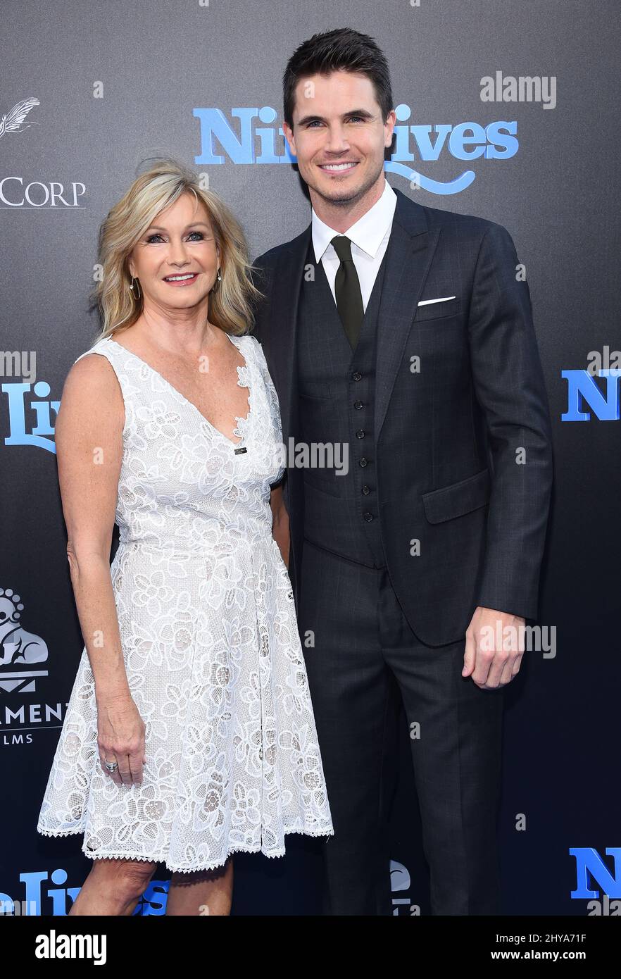 Robbie Amell & Jennifer Amell arriving at the "Nine Lives" World ...