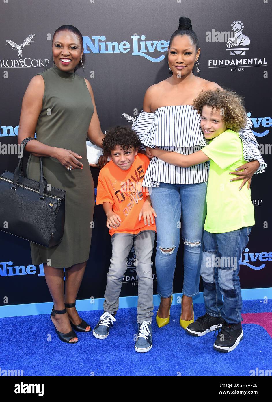 Garcelle Beauvais, Shontelle Beauvais, Jaid Nilon and Jax Nilon ...