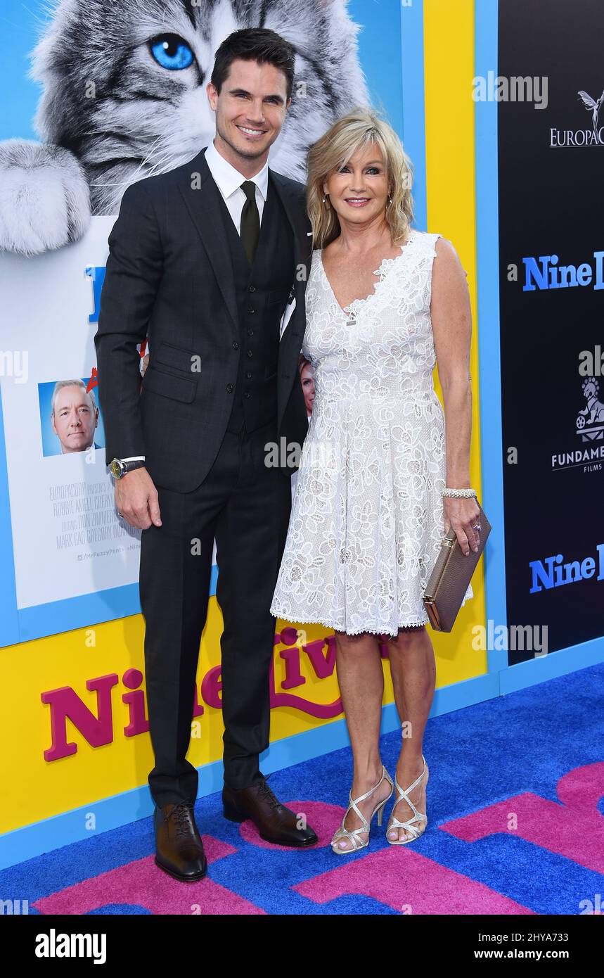 Robbie Amell & Jennifer Amell arriving at the "Nine Lives" World ...