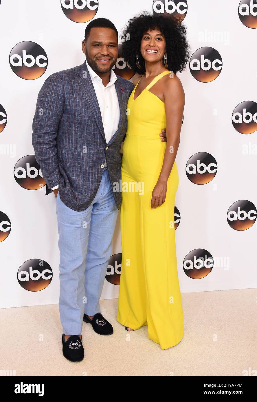 Anthony Anderson & Tracee Ellis Ross attending the Disney ABC TCA ...