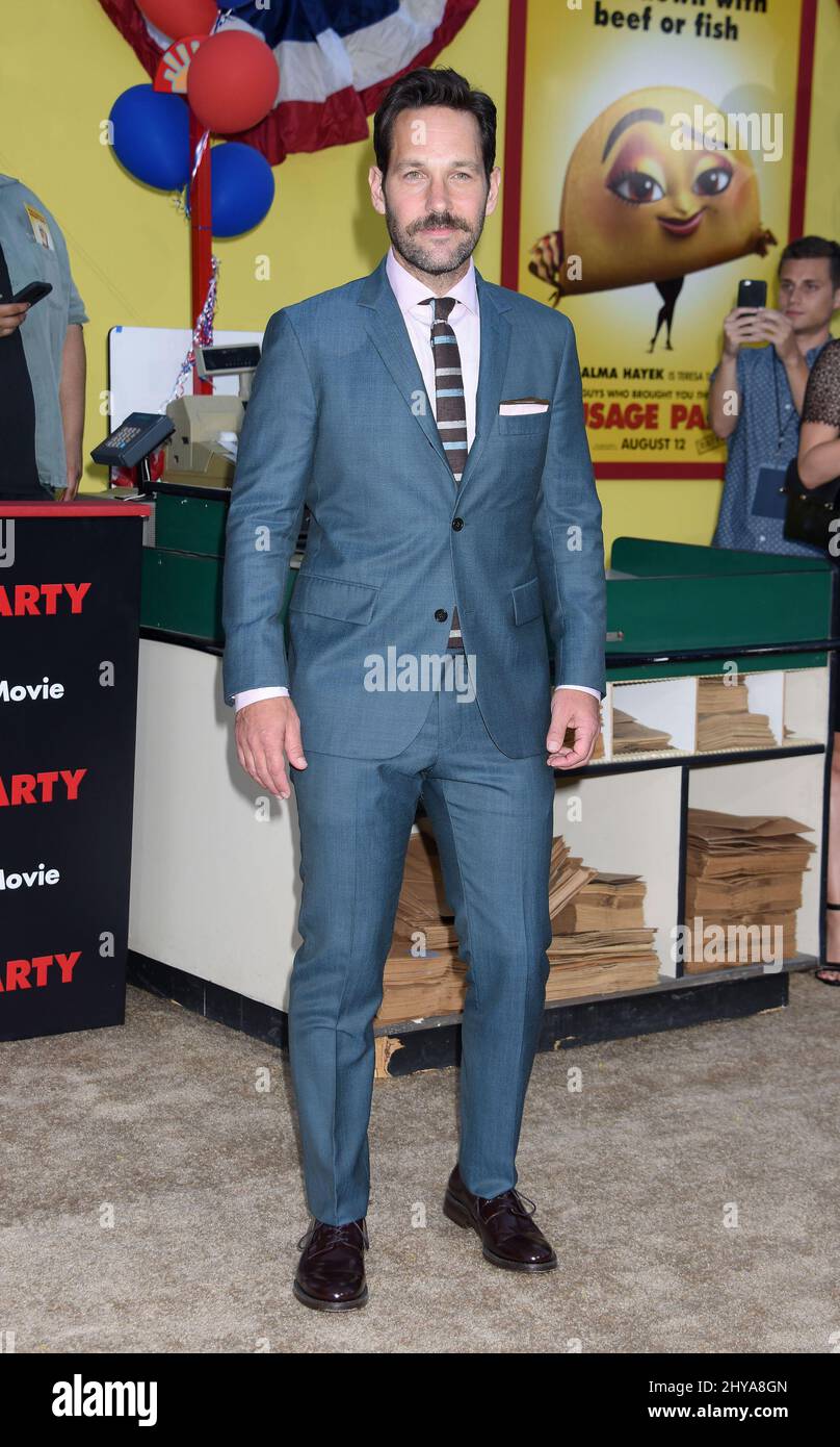 Paul Rudd attending the Sausage Party world premiere held at the ...