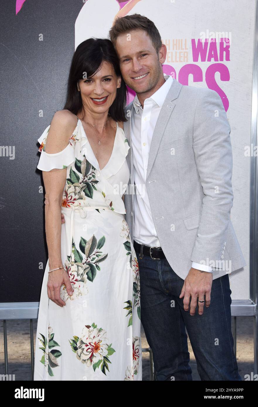Perrey Reeves and Aaron Fox attending the "War Dogs" Los Angeles ...