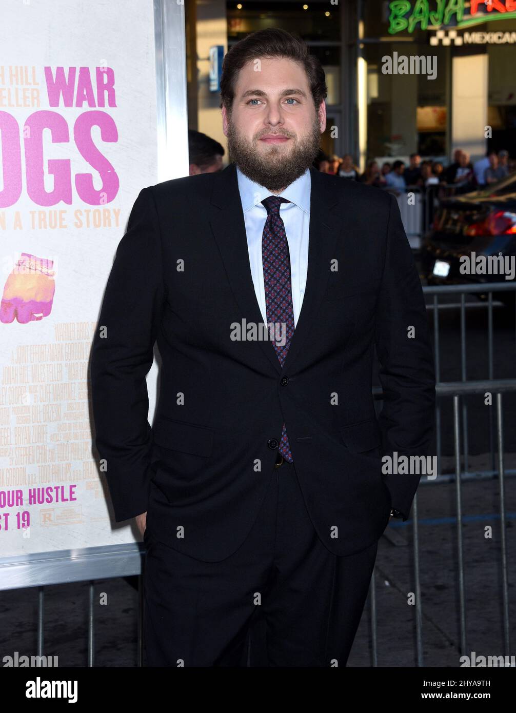 Jonah Hill attending the "War Dogs" Los Angeles Premiere held at the ...