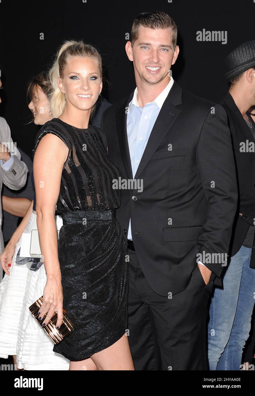 Heather Morris, Taylor Hubbell attending the "War Dogs" Los Angeles ...