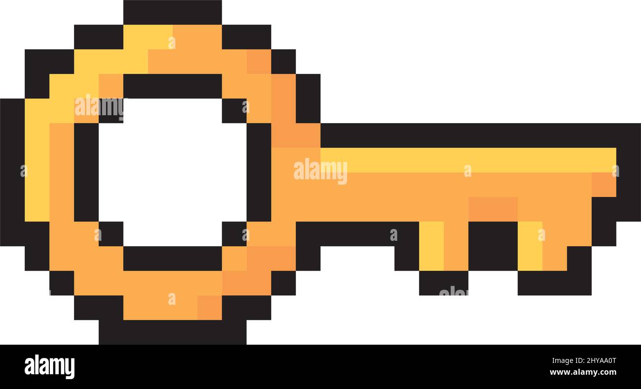 pixelated key design Stock Vector Image & Art - Alamy