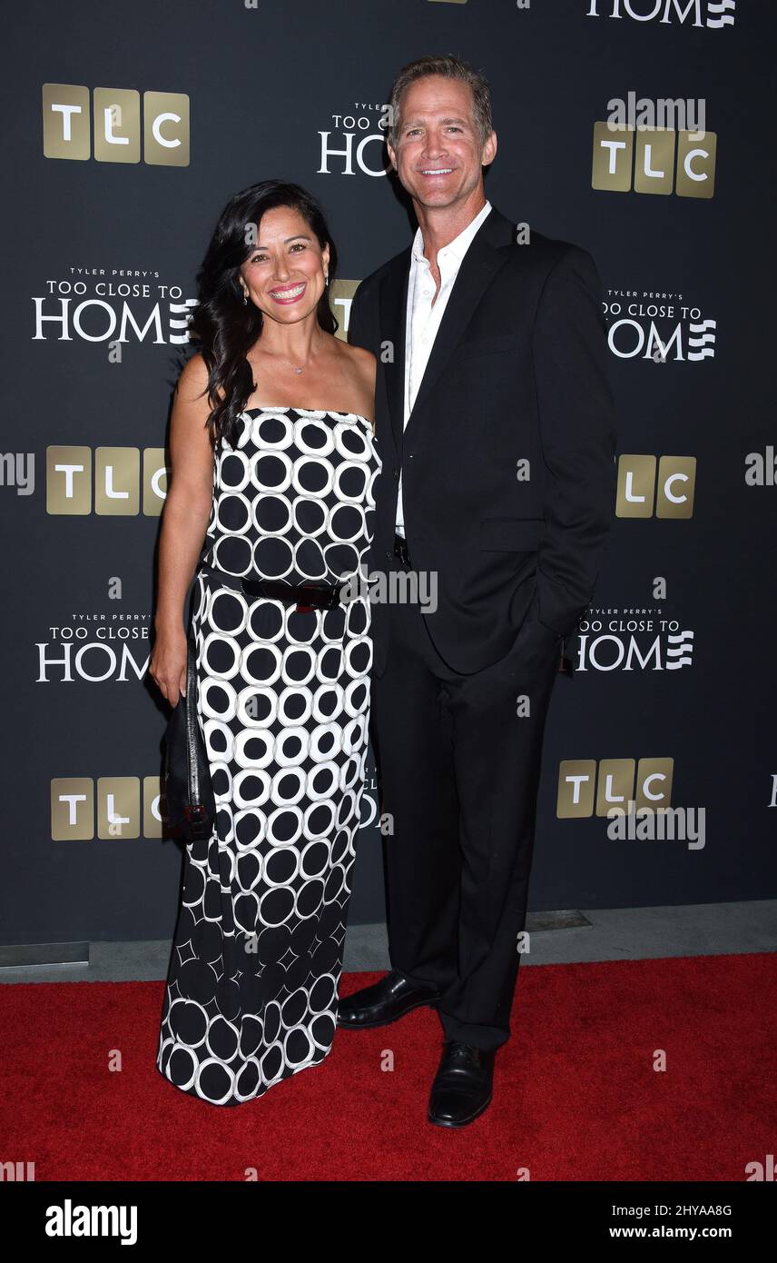 Matt Battaglia and Tina Frazier attends Tyler Perry's "Too Close to ...