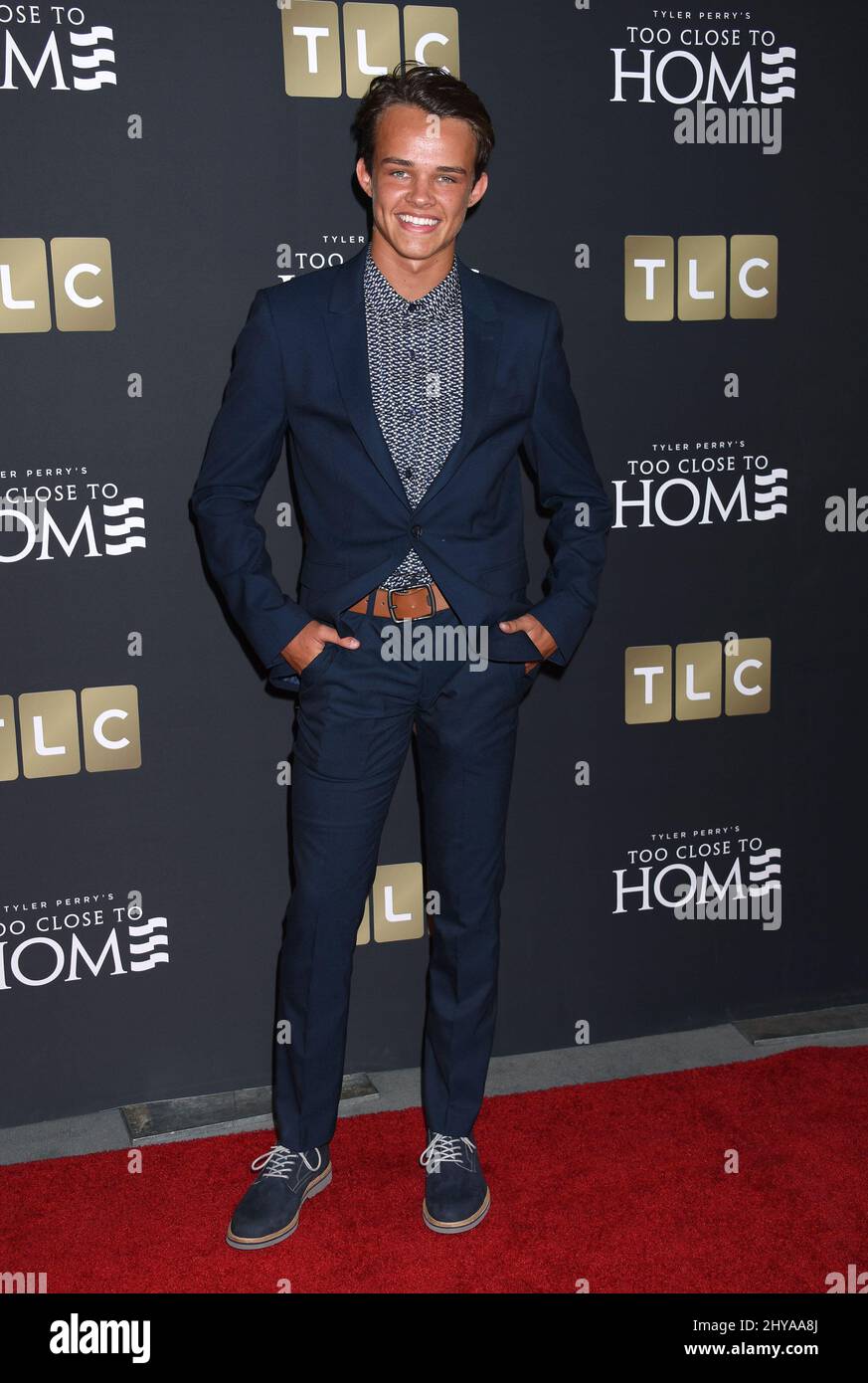 Curran Walters attends Tyler Perry's "Too Close to Home" TLC's first ...