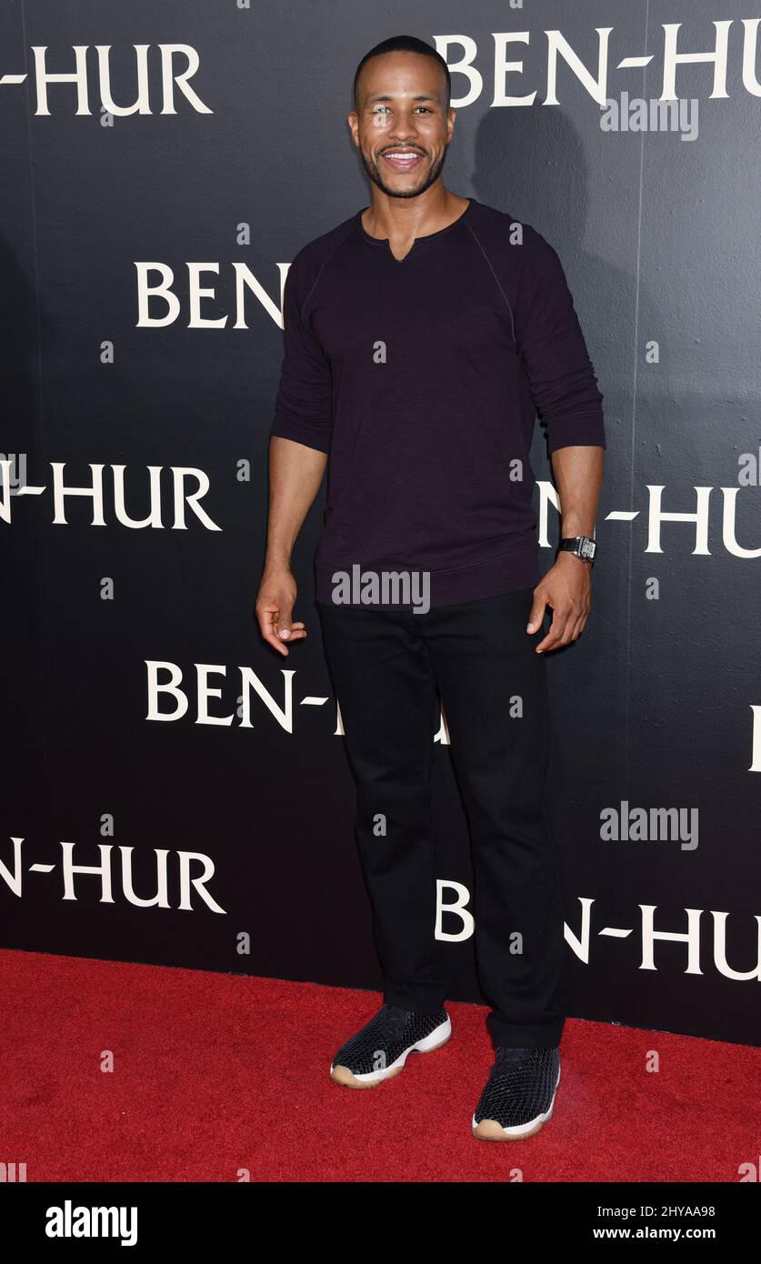 DeVon Franklin attends the "Ben-Hur" Los Angeles Premiere held at TCL ...