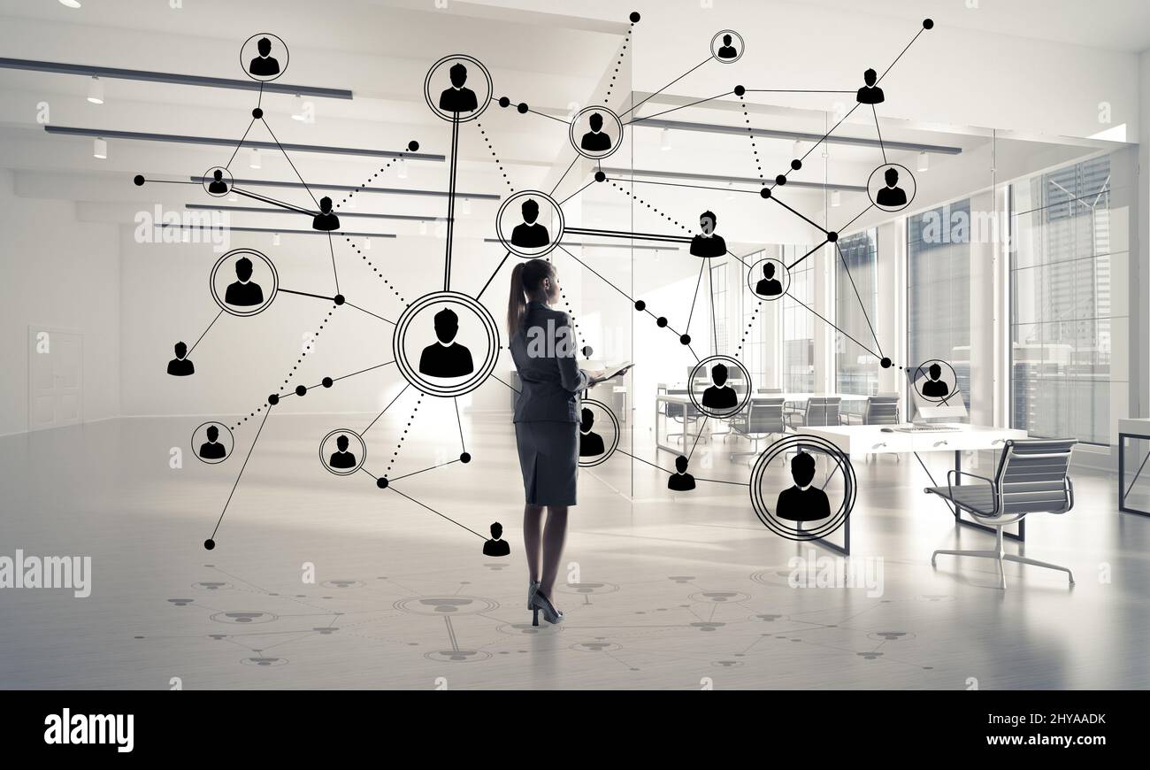 Networking and social communication concept as effective point for ...