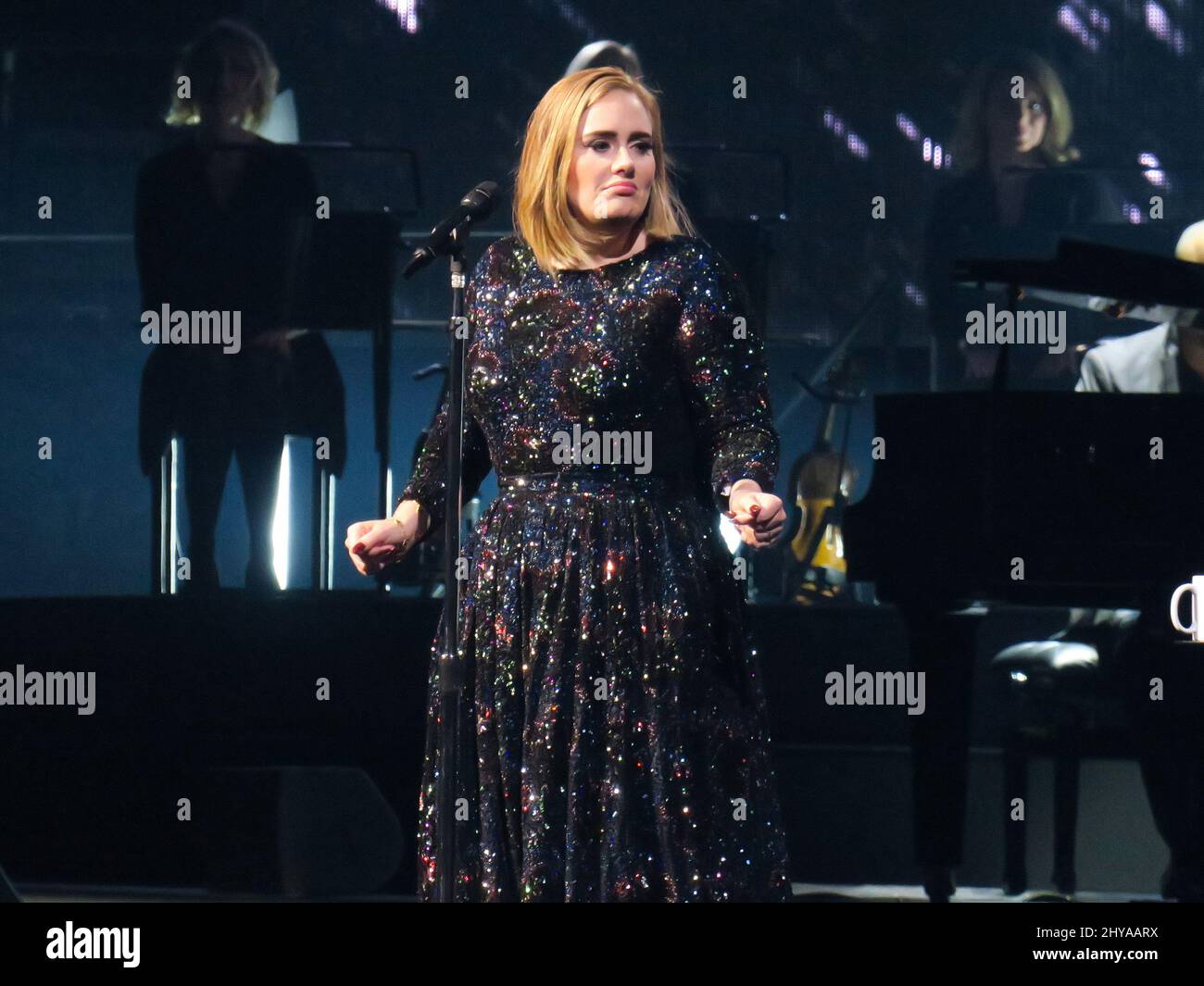 Adele performs during her sold out '25 World Tour' in Los Angeles, 20th ...