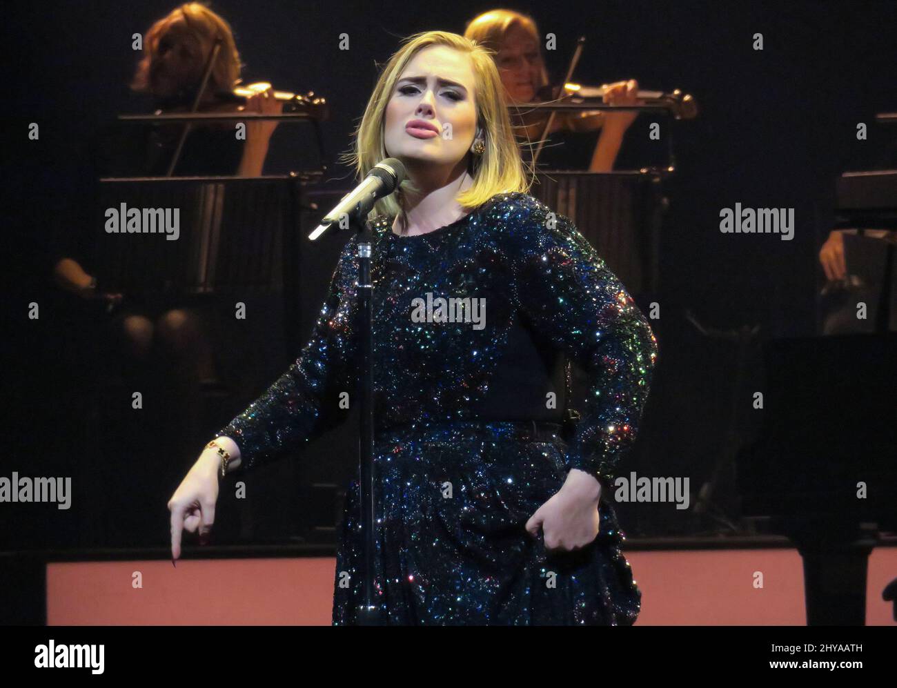 Adele performs during her sold out '25 World Tour' in Los Angeles, 20th ...
