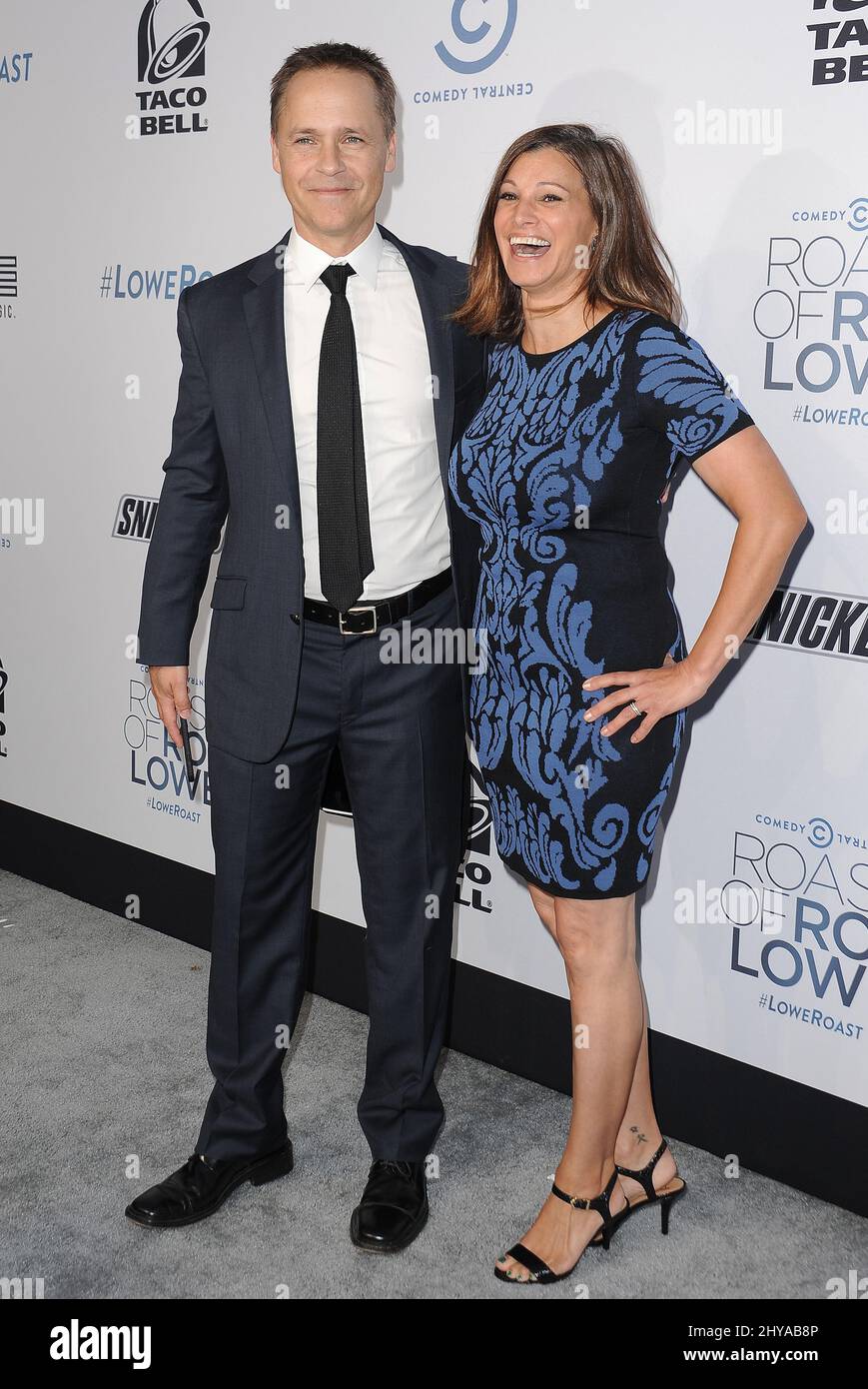 Chad Lowe, Kim Painter arriving for the "Comedy Central Roast Of Rob ...