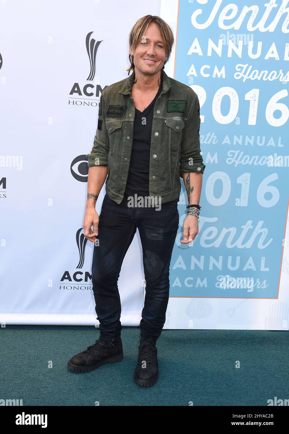 Keith Urban poses for a photo at the 10th Annual ACM Honors at Ryman ...
