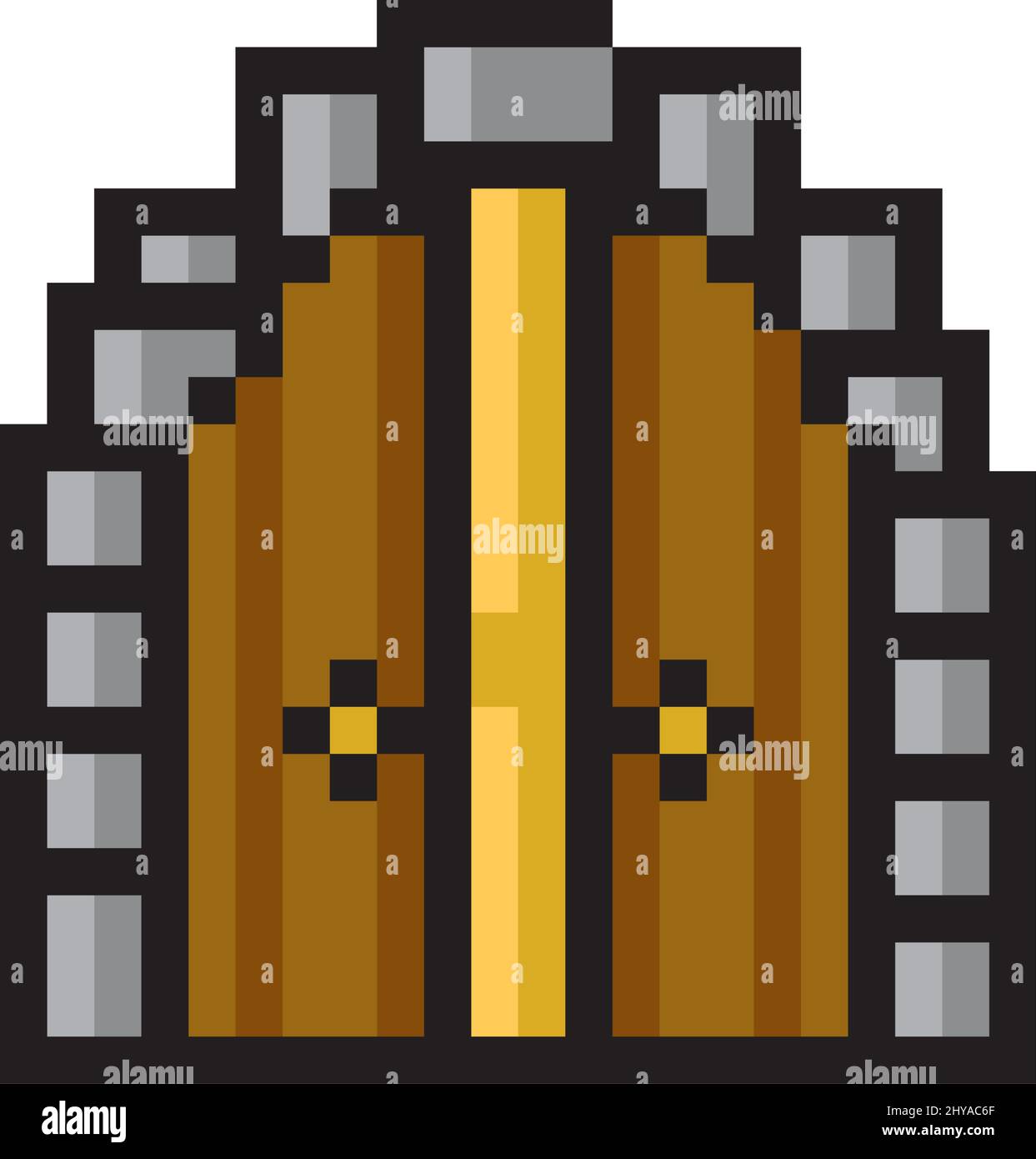 pixelated door design Stock Vector Image & Art - Alamy