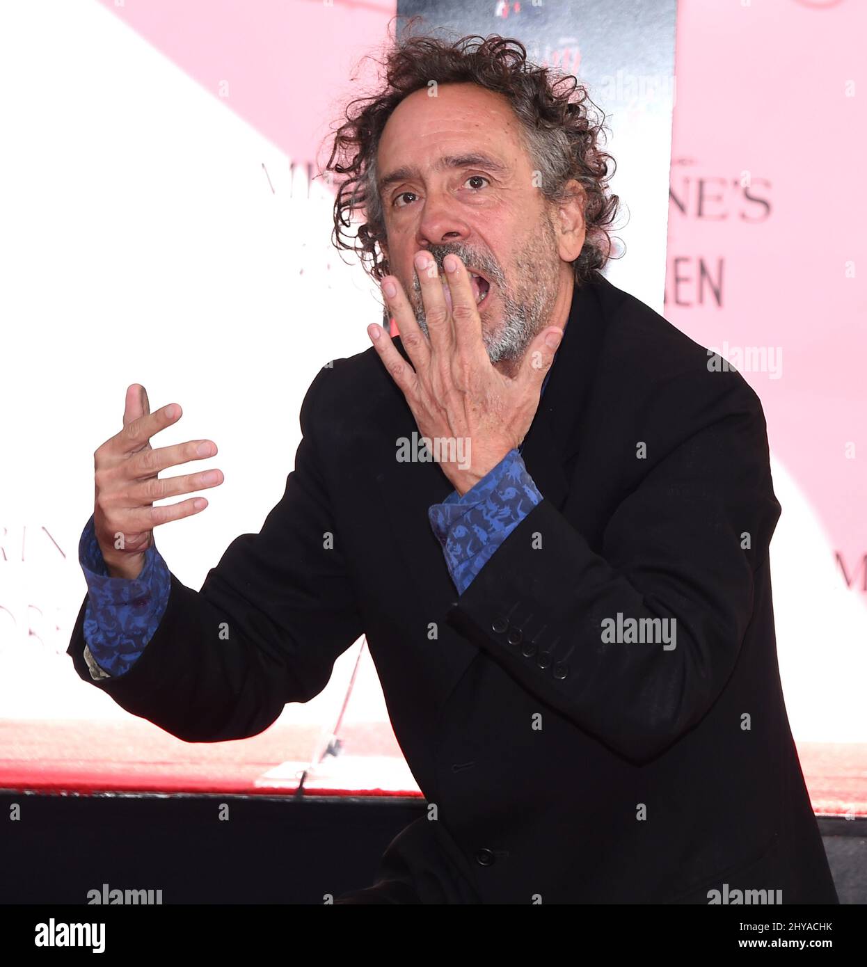 Tim Burton at Tim Burtons hand and footprint ceremony held at the TCL ...