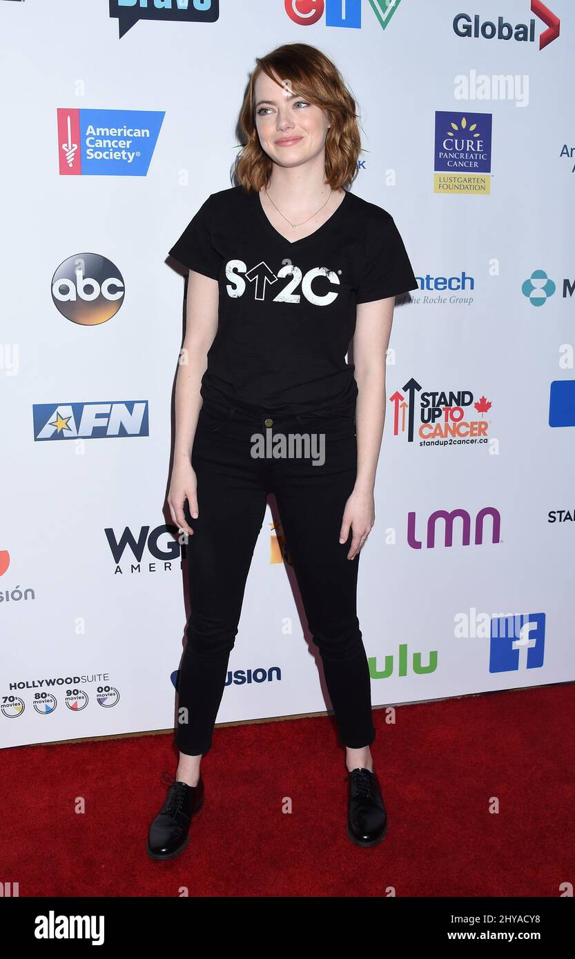 Emma Stone attending the Hollywood Unites for the 5th Biennial Stand Up ...