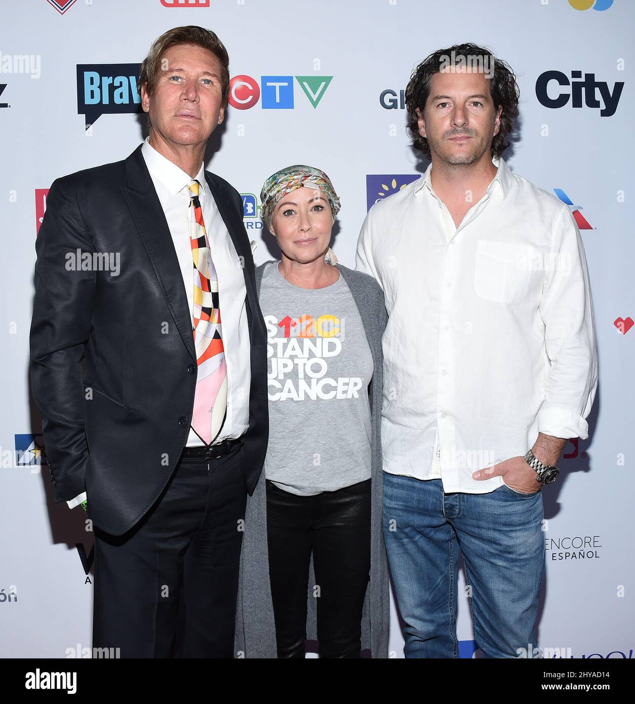 Dr. Lawrence Piro, Shannen Doherty and Kurt Iswarienko attending the ...