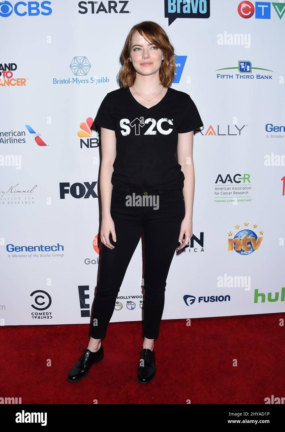 Emma Stone attending the Hollywood Unites for the 5th Biennial Stand Up ...
