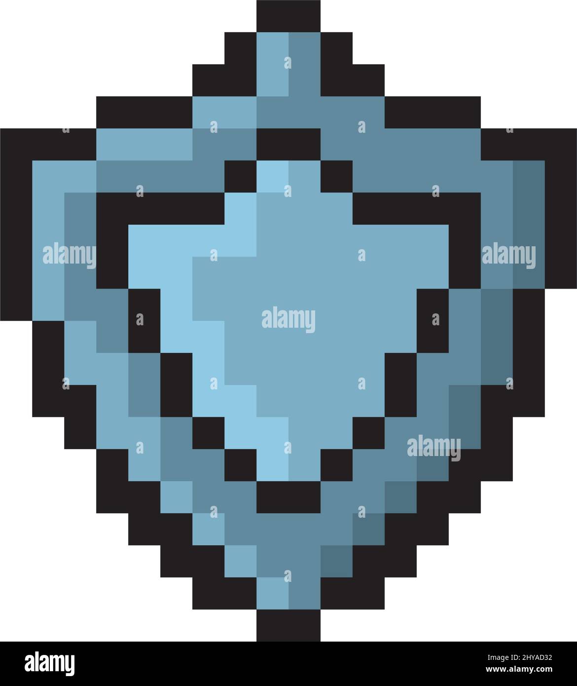 Pixelated shield Cut Out Stock Images & Pictures - Alamy