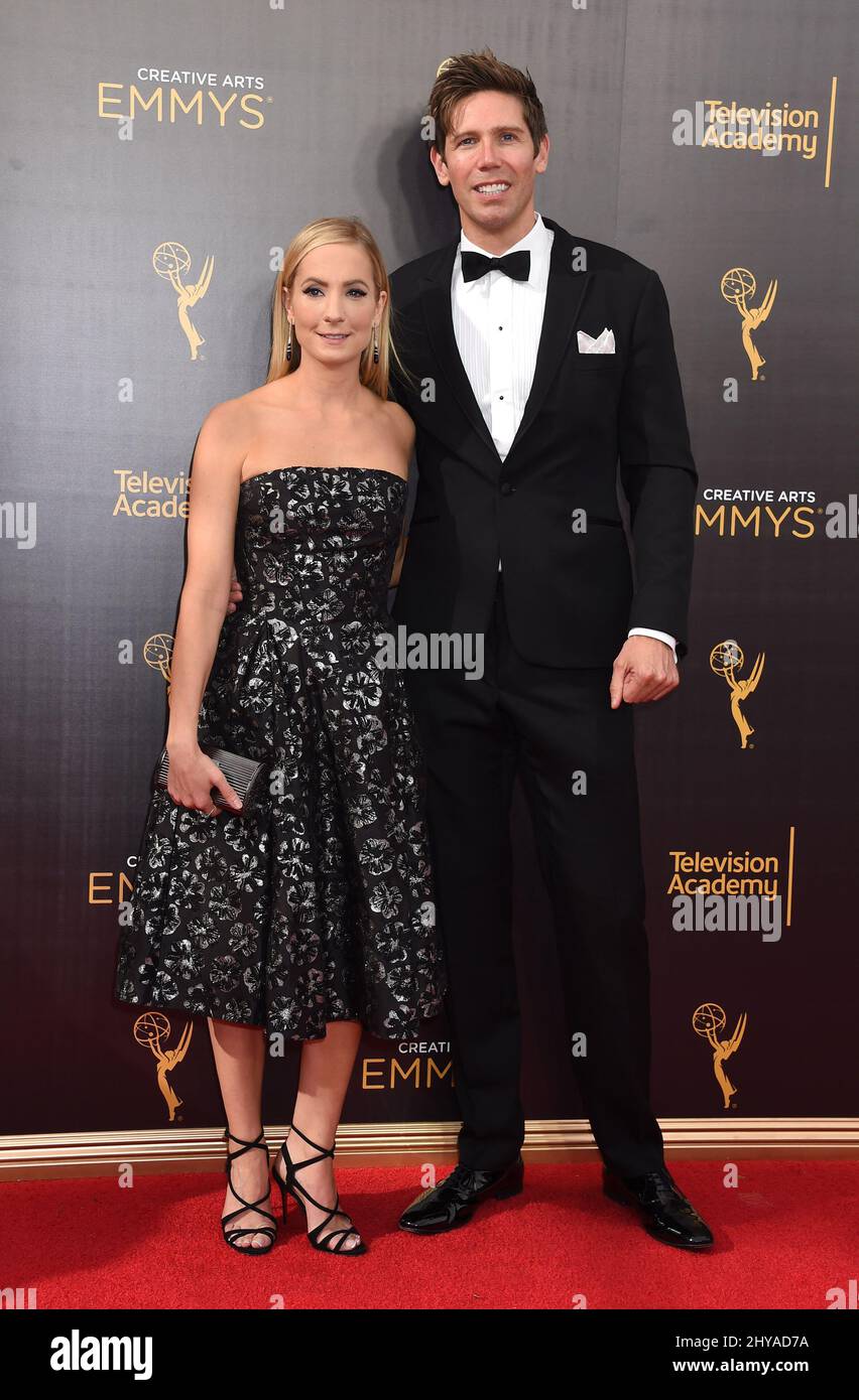 Joanne Froggatt and James Cannon attending the 2016 Creative Arts Emmy ...