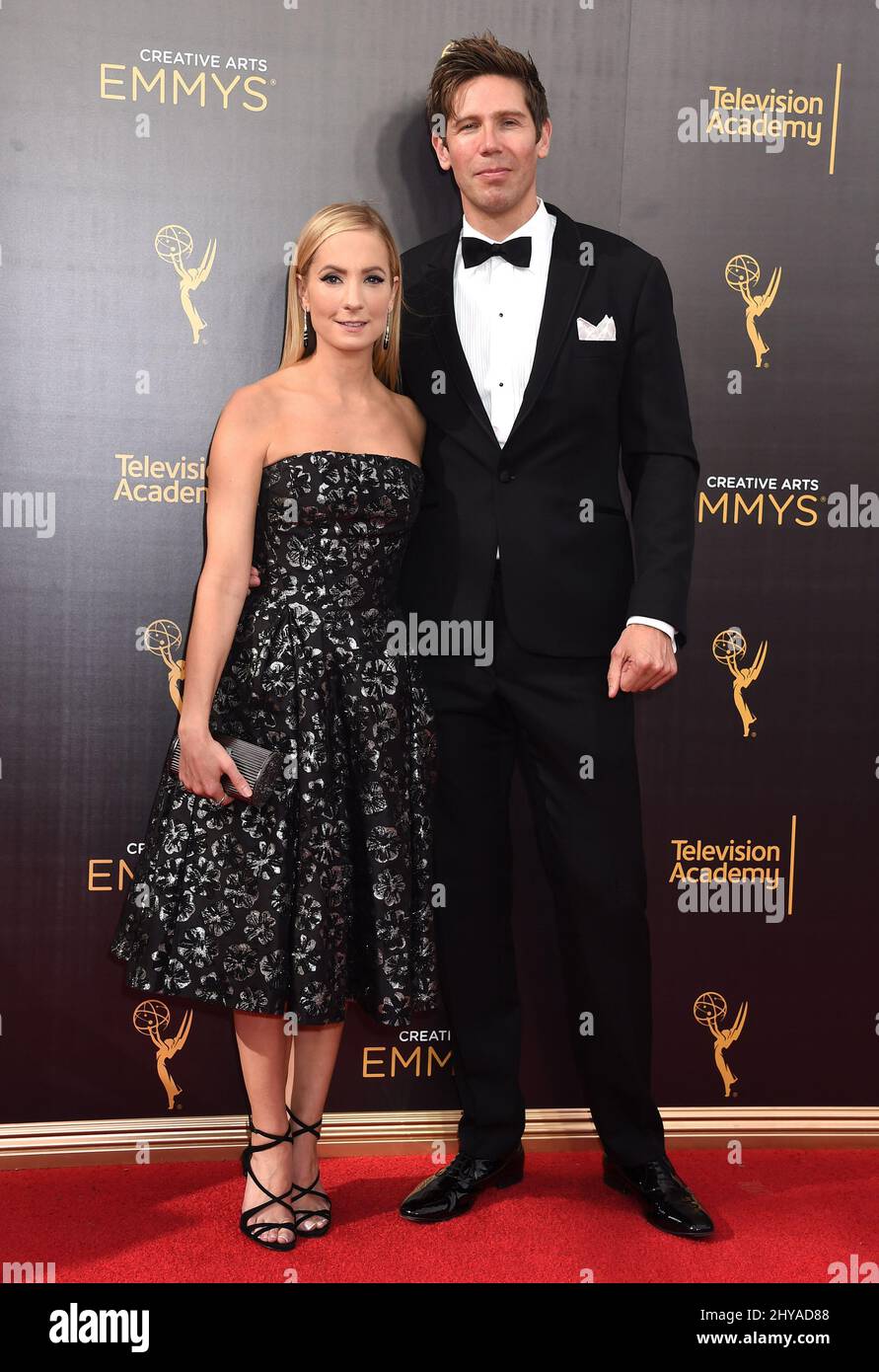 Joanne Froggatt and James Cannon attending the 2016 Creative Arts Emmy ...