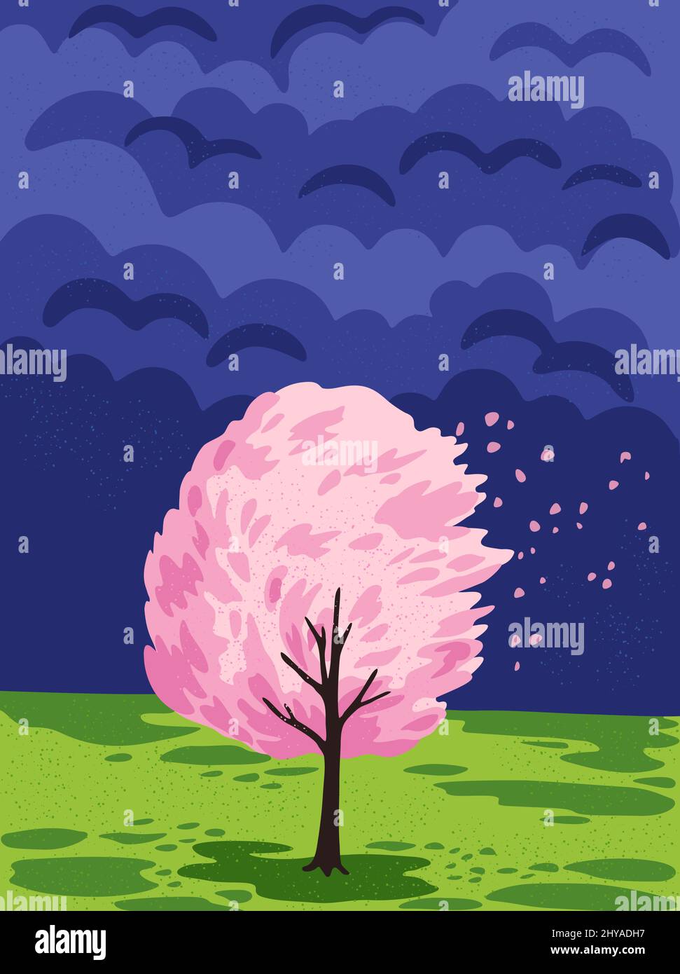 Bright windy day Stock Vector Images - Alamy