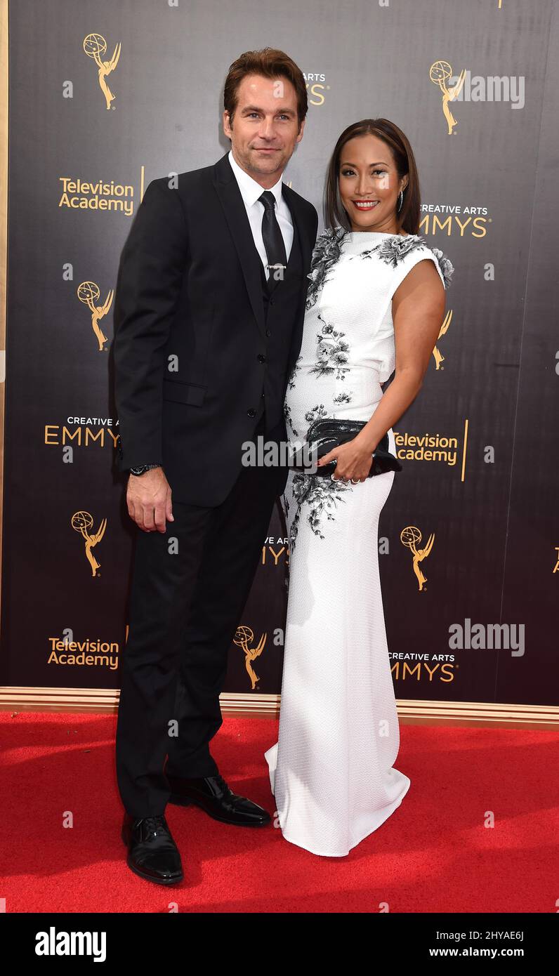 Robb Derringer and Carrie Ann Inaba 2016 Creative Arts Emmy Awards held ...